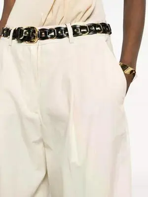 MOORER Pleated Wide-leg Trousers