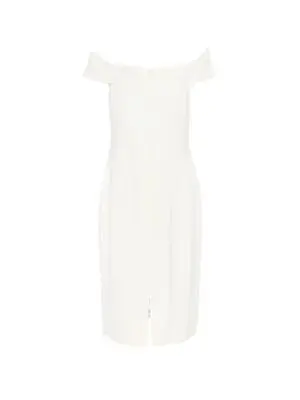 Ralph Lauren Twist Shoulder Midi Dress