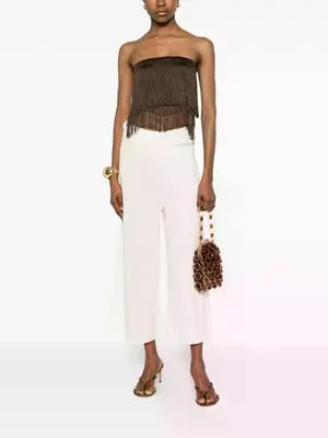 MA'RY'YA Wide-leg Cropped Trousers