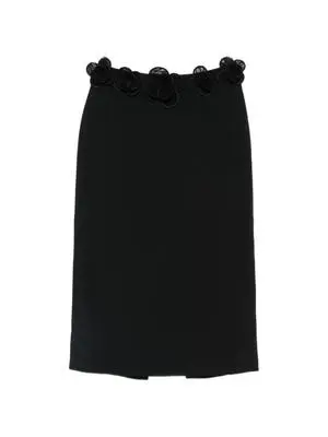 David Koma Black Wash Bottoms For Women