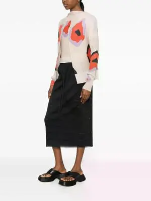 Issey Miyake Verve Pleats Floral Jacket - Neutrals