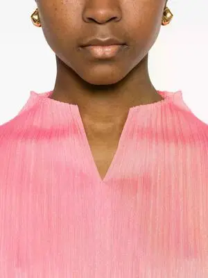 Issey Miyake Monthly Colors: March Pleated Midi Dress - Pink