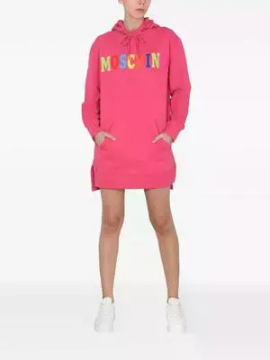 Moschino Hooded Logo Dress