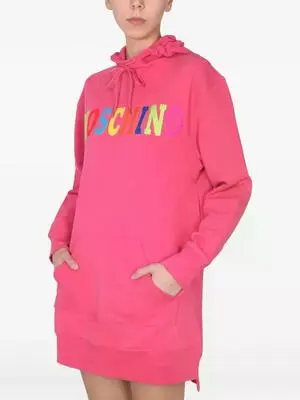 Moschino Hooded Logo Dress