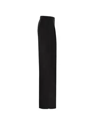 Max Mara Tailored Wide-leg Trousers - Black