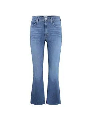 Citizens Of Humanity Isola Frayed Cropped Jeans - Blue
