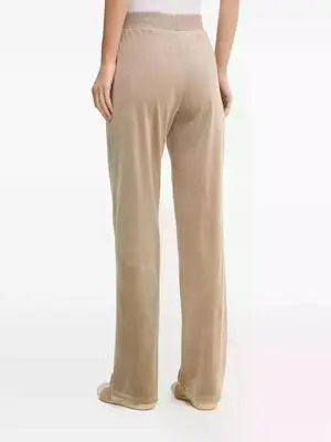 Guess Embellished-logo Track Pants - Neutrals