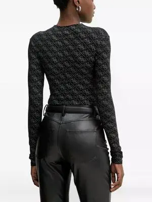 Guess Patterned Long-sleeve Bodysuit