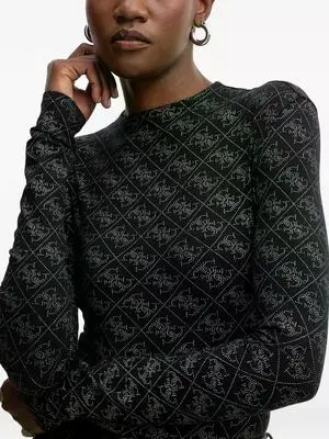 Guess Patterned Long-sleeve Bodysuit