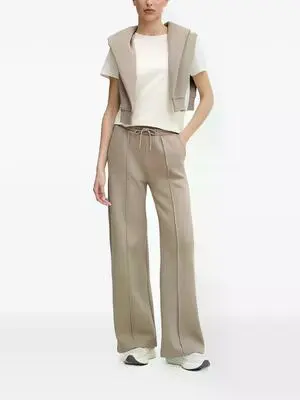 Guess Drawstring Wide-leg Track Pants - Neutrals
