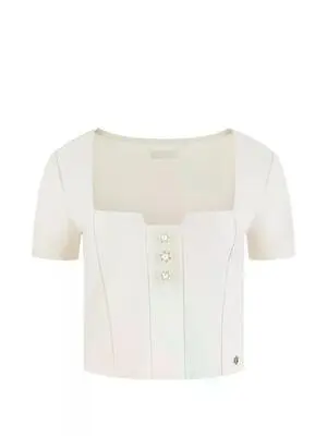 Guess Button-detail Top