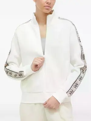 Guess Logo Tape Zip Sweatshirt - Neutrals