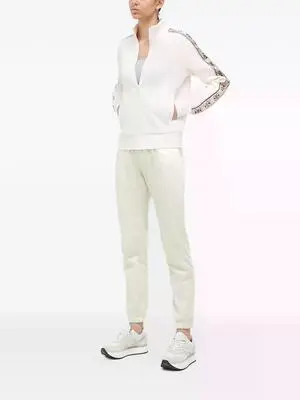Guess Logo Tape Zip Sweatshirt - Neutrals