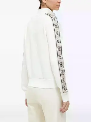 Guess Logo Tape Zip Sweatshirt - Neutrals