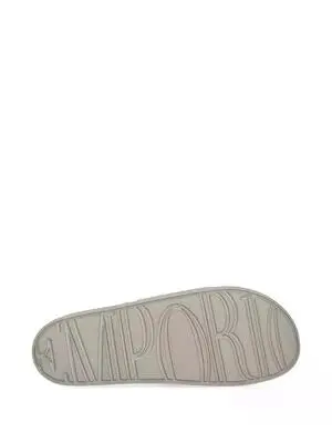 Emporio Armani Logo Slides - Grey