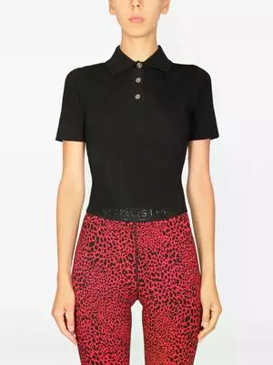 Michael Kors Logo Button Polo Top