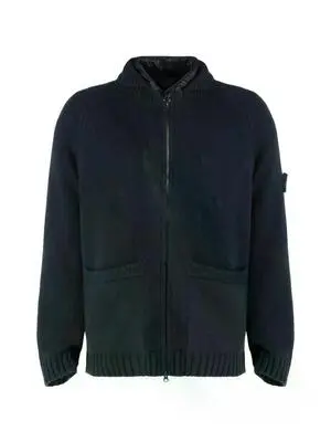 Stone Island Zip Pockets Sweater - Blue