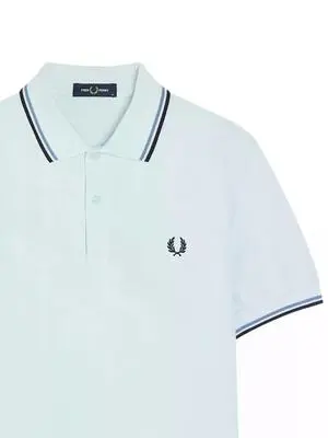 Fred Perry Logo-detail Polo Shirt - Blue