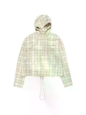 Acne Studios Plaid Hooded Jacket - Neutrals