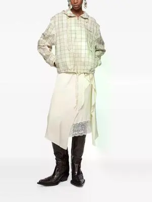 Acne Studios Plaid Hooded Jacket - Neutrals