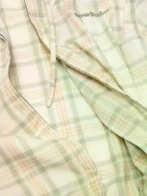 Acne Studios Plaid Hooded Jacket - Neutrals