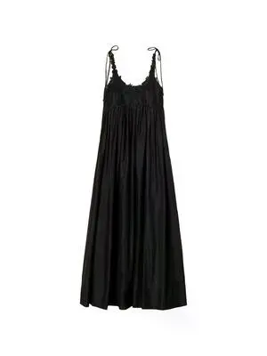 TWINSET Floral Lace Maxi Dress With Adjustable Straps