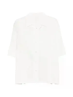 Issey Miyake Embroidery Short-sleeve Shirt - White