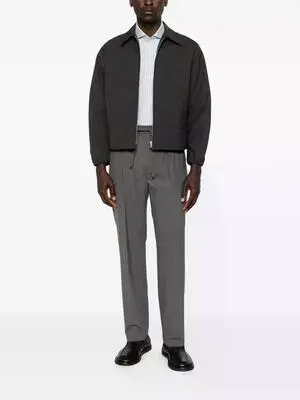AMARANTO Drawstring-fastening Pleated Trousers