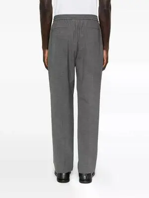 AMARANTO Drawstring-fastening Pleated Trousers