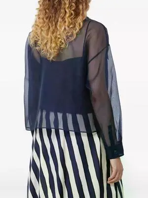 Max Mara Colomba Pocket Blouse - Blue