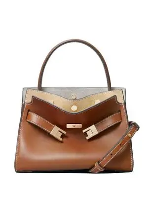 Tory Burch Petite Lee Radziwill Double Bag - Brown