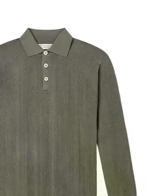 Brunello Cucinelli English Rib Polo Shirt - Neutrals