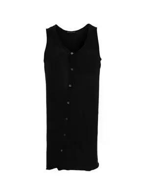 Y’s Buttoned V-neck Top