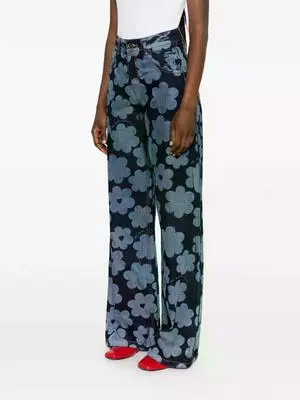 ALESSANDRO ENRIQUEZ Floral-print Jeans