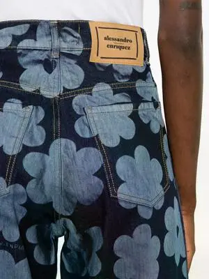 ALESSANDRO ENRIQUEZ Floral-print Jeans