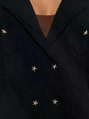 NEERA Star-motif Double-breasted Blazer
