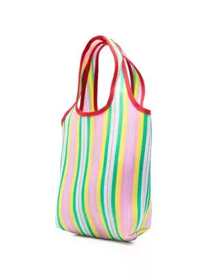 A.p.c. Striped Logo Tote Bag
