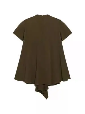 Loewe Draped Trapeze Mini Dress - Green
