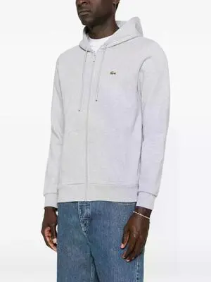 Lacoste Zip-up Hoodie - Grey