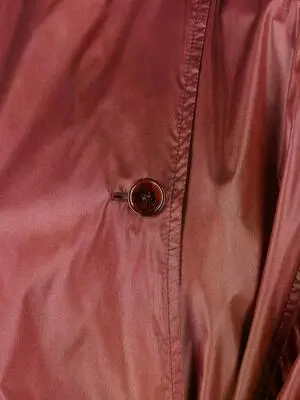Saint Laurent Belted Waterproof Trench Coat - Red