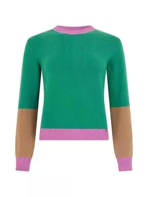 Herno Color-block Long-sleeve Sweater - Green