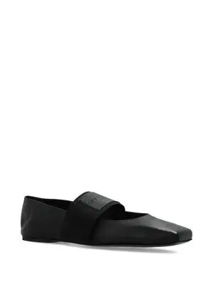 Givenchy Tonal Elasticated-strap Ballet Flats - Black