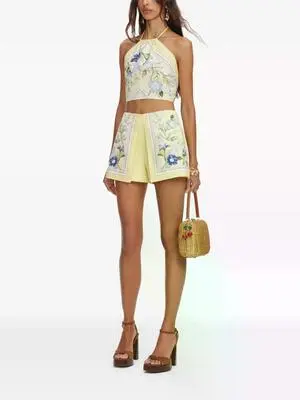 SELF-PORTRAIT Floral Print Shorts