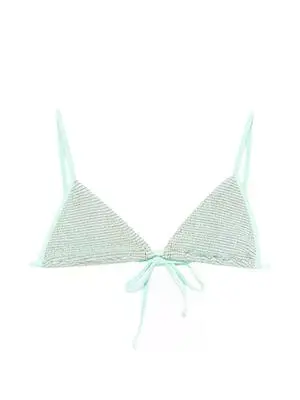 Bond Eye Luana Tie Bikini Top Blue