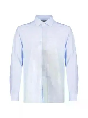 Corneliani Buttoned Collared Shirt - Blue