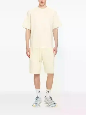 Off-White Terrycloth Drawstring Shorts - Neutrals