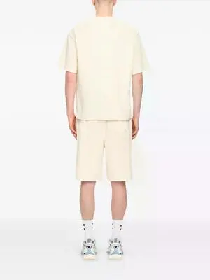 Off-White Terrycloth Drawstring Shorts - Neutrals