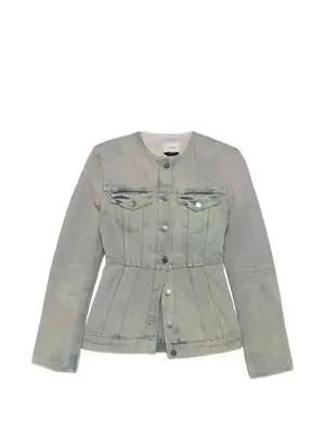HAIKURE Button-up Denim Jacket - Blue