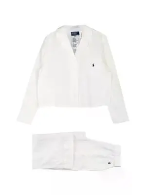 Polo Ralph Lauren Long-sleeve Pajama Set - White