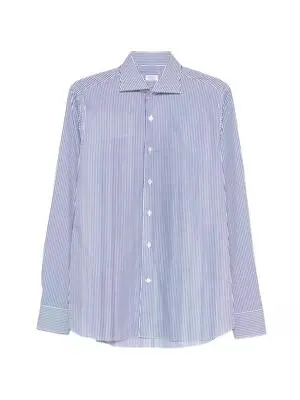 BORRIELLO NAPOLI Striped Shirt - Blue